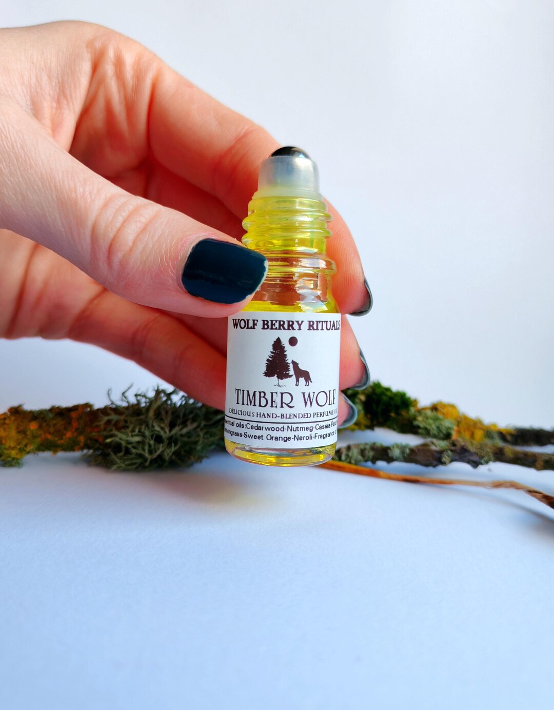 Timber Wolf - Citrus, Woods, Earth, Grounding Perfume Oil, Rollerball ...