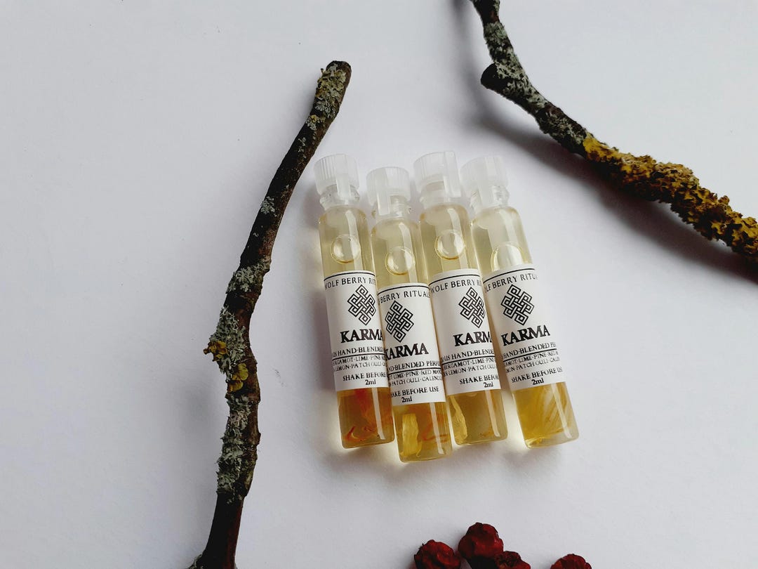 Karma 2ml Perfume Oil Sample, Calendula Petals, Citrus and Fruity ...