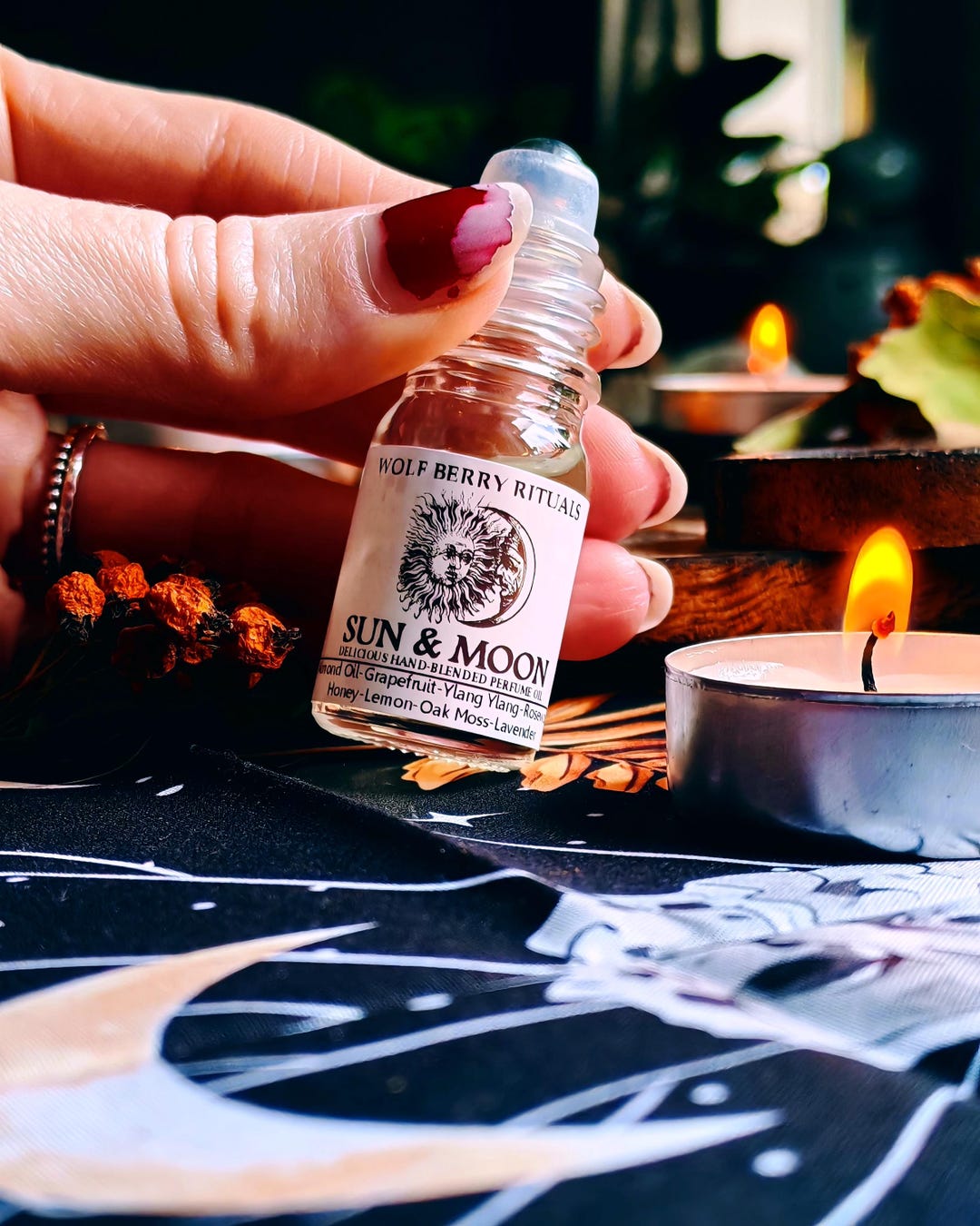 Sun & Moon Perfume Oil – Citrus Floral Blend, Witchy Fragrance - Etsy