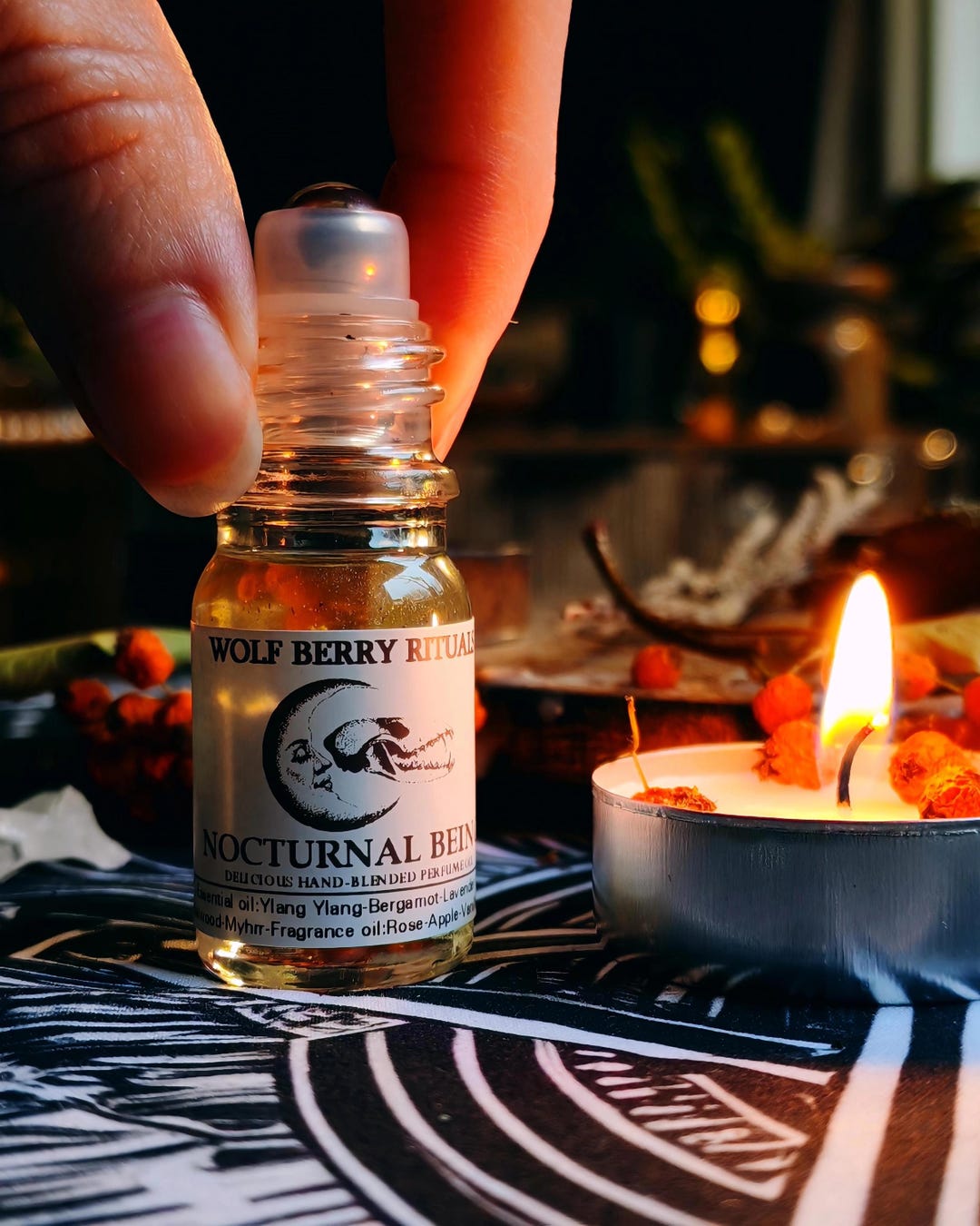 Nocturnal Being Perfume Oil: Fruity and Floral Scents, Gothic ...