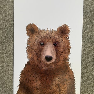 Bear Print, Bear Hug Print, Bear Art, Animal Print - Etsy UK