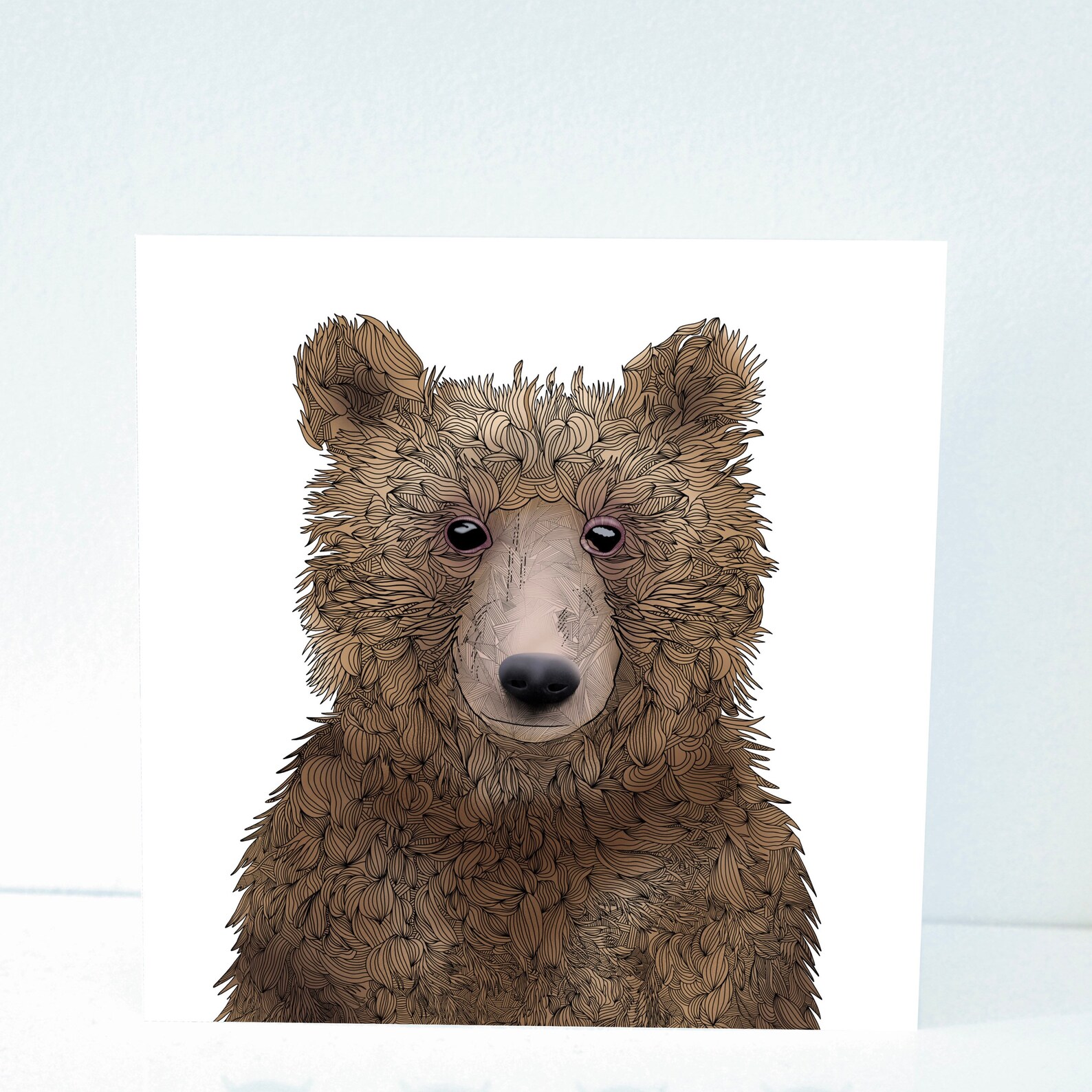 Bear Greetings Card - Bear Hug Card - Cute Bear Card - Animal Card ...