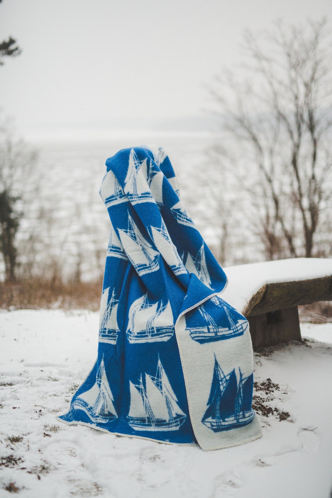Wool Blanket Natural New Zealand Wool 130x200cm, Reversible Blanket ...