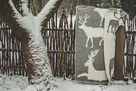 Wool Blanket Natural 100% New Zealand Wool 130x200cm | Etsy