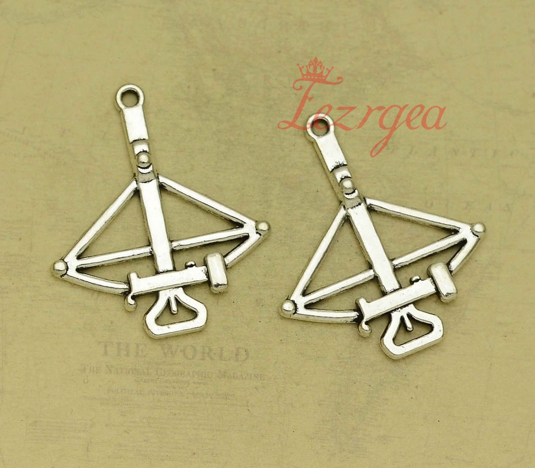 10PCS Antique Silver Crossbow Charms.bow and Arrow Pendants. CY325 - Etsy