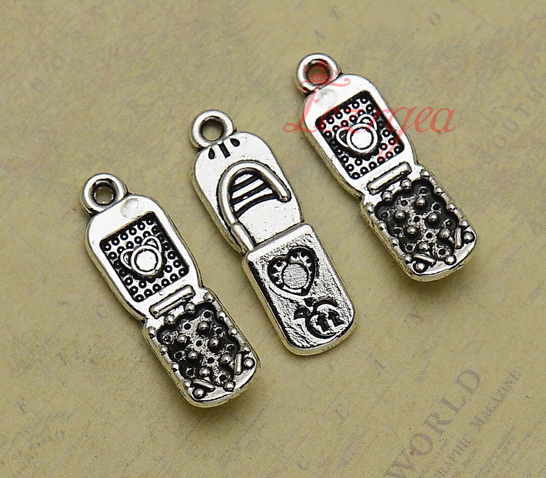20PCS Antique Silver Cell Phone Charms.3d Pendants. CY019 - Etsy