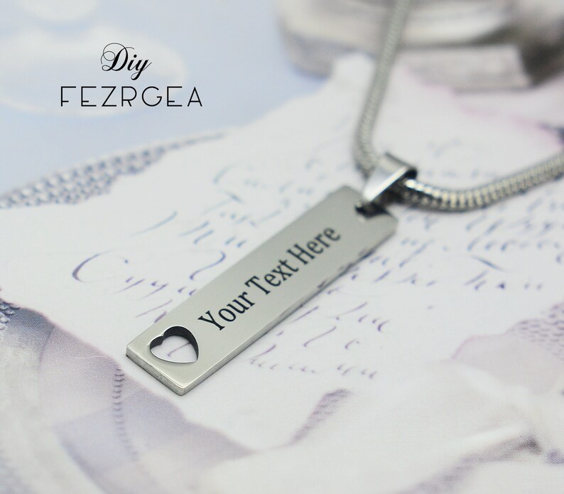 Custom Stainless Steel Tag Charm,personalized Laser Engraved Tag Charms ...