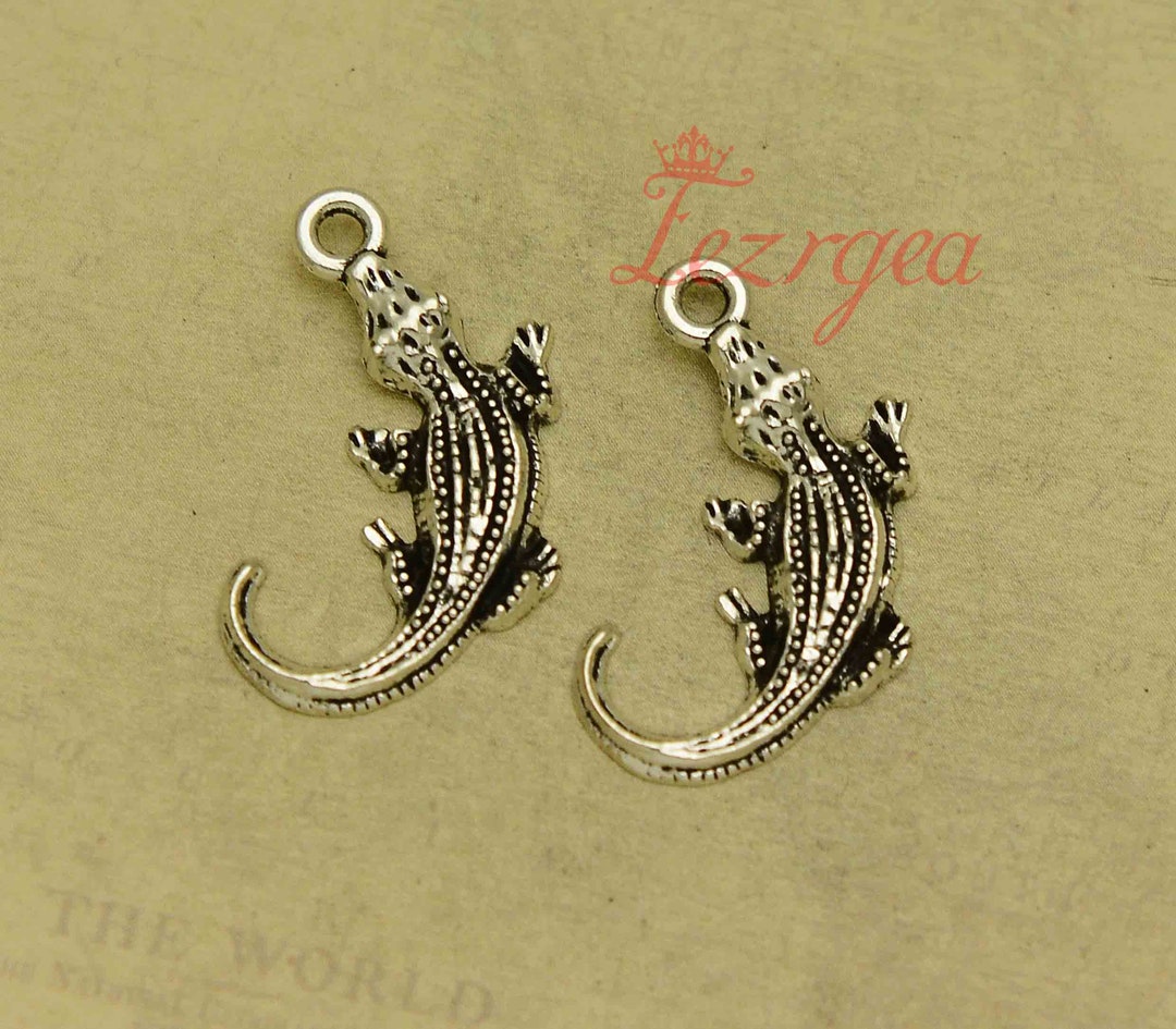 20PCS Antique Silver Gecko Charms. Desert Pendants. CY397 - Etsy
