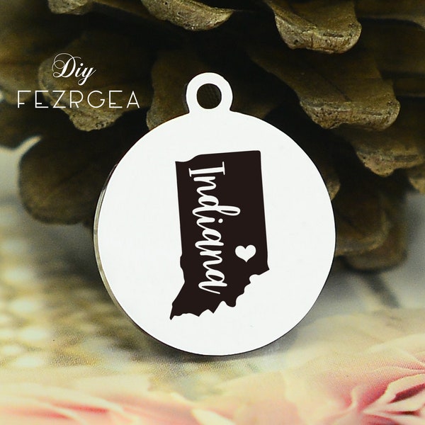 Indiana Map - Etsy