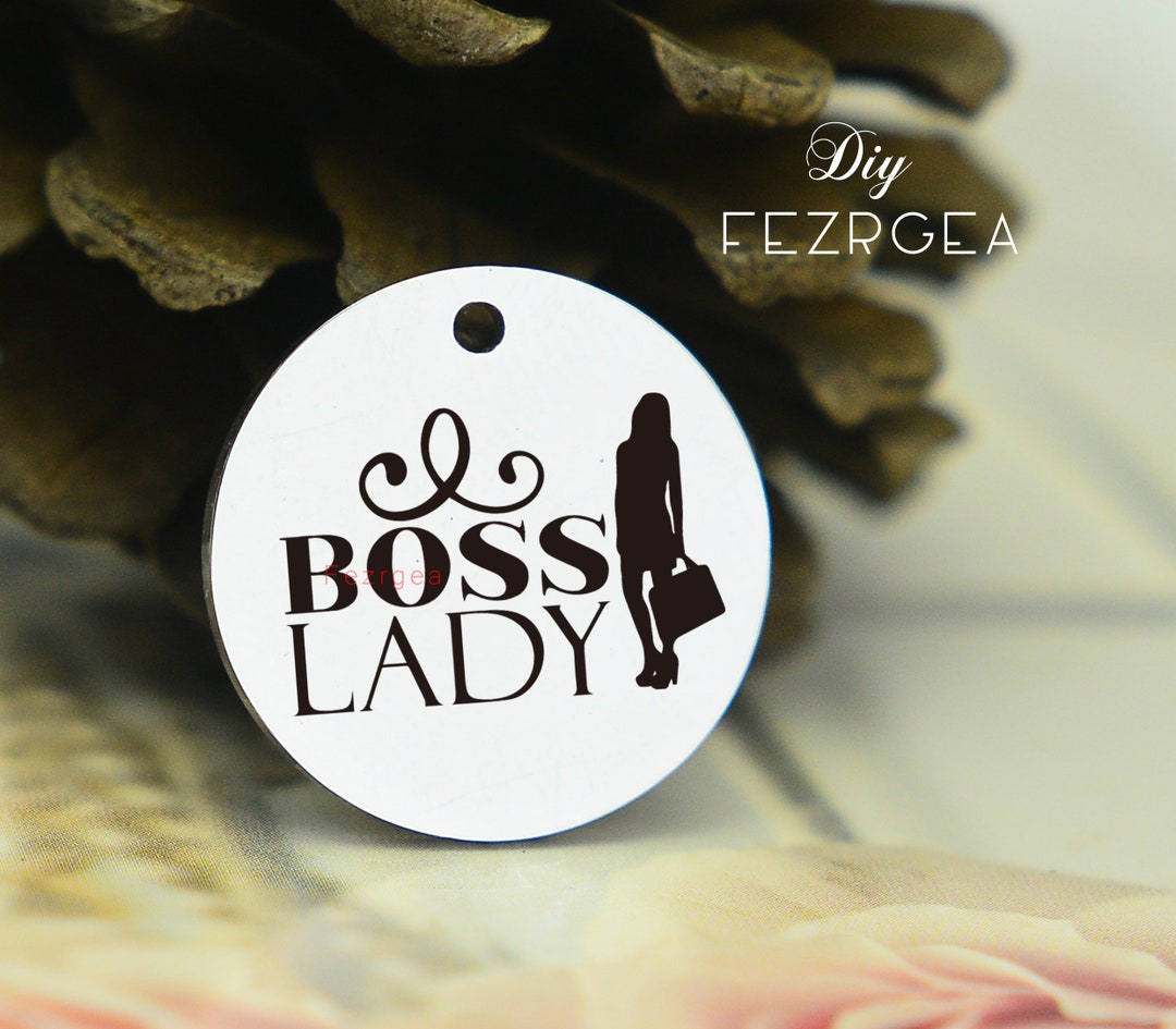Boss Lady Stainless Steel Charm,personalized Queen Charms,custom Charms ...