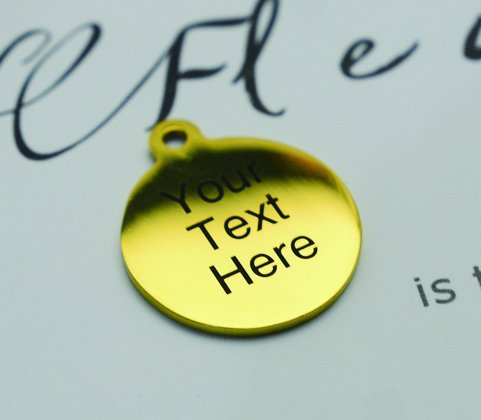 Custom Stainless Steel Charm,personalized Laser Engraved Charms,mirror ...