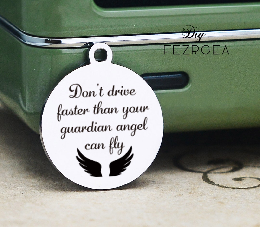 Safe Drive Stainless Steel Charm,personalized Don't Drive Faster Than ...