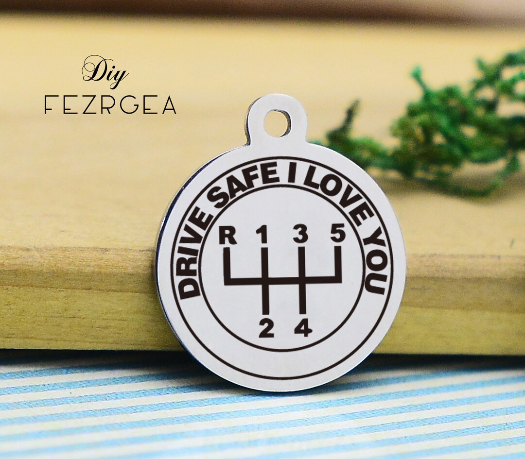 Drive Safe Stainless Steel Charm,personalized I Love You Charms,custom ...