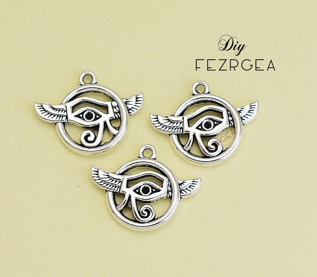 15pcs--24x19mm, Antique Silver Eye Charms.eyes Pendants. - Etsy