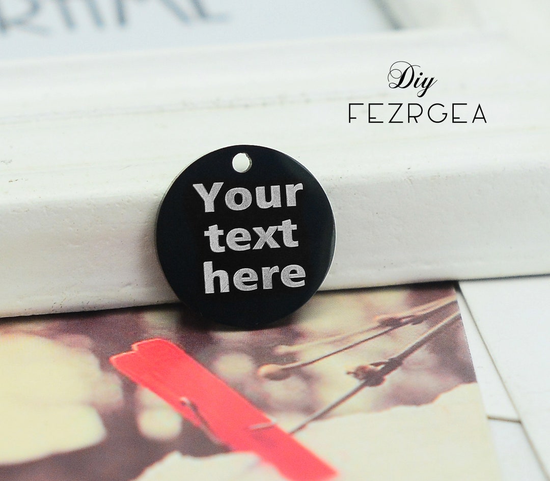 Custom Stainless Steel Charm,personalized Laser Engraved Charms,mirror ...