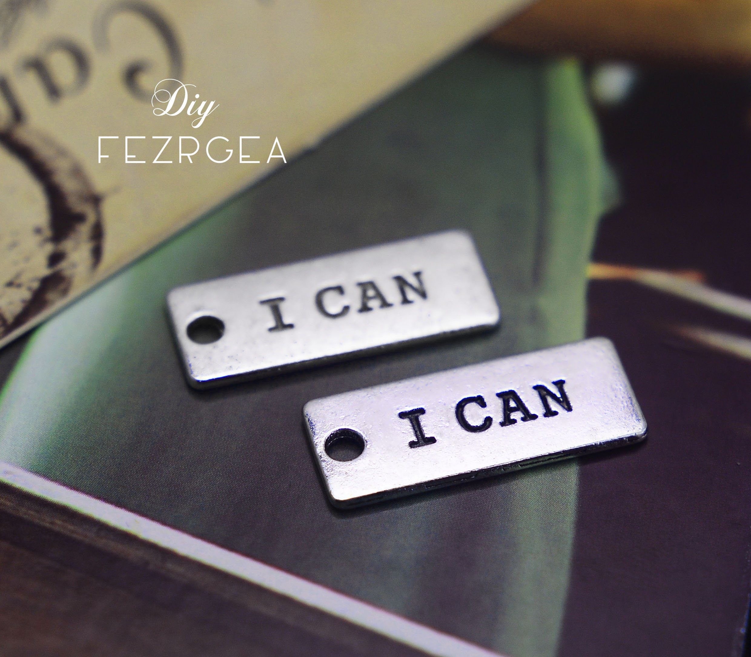 20PCS Antique Silver I Can Charms. Word Motivation Pendants. - Etsy