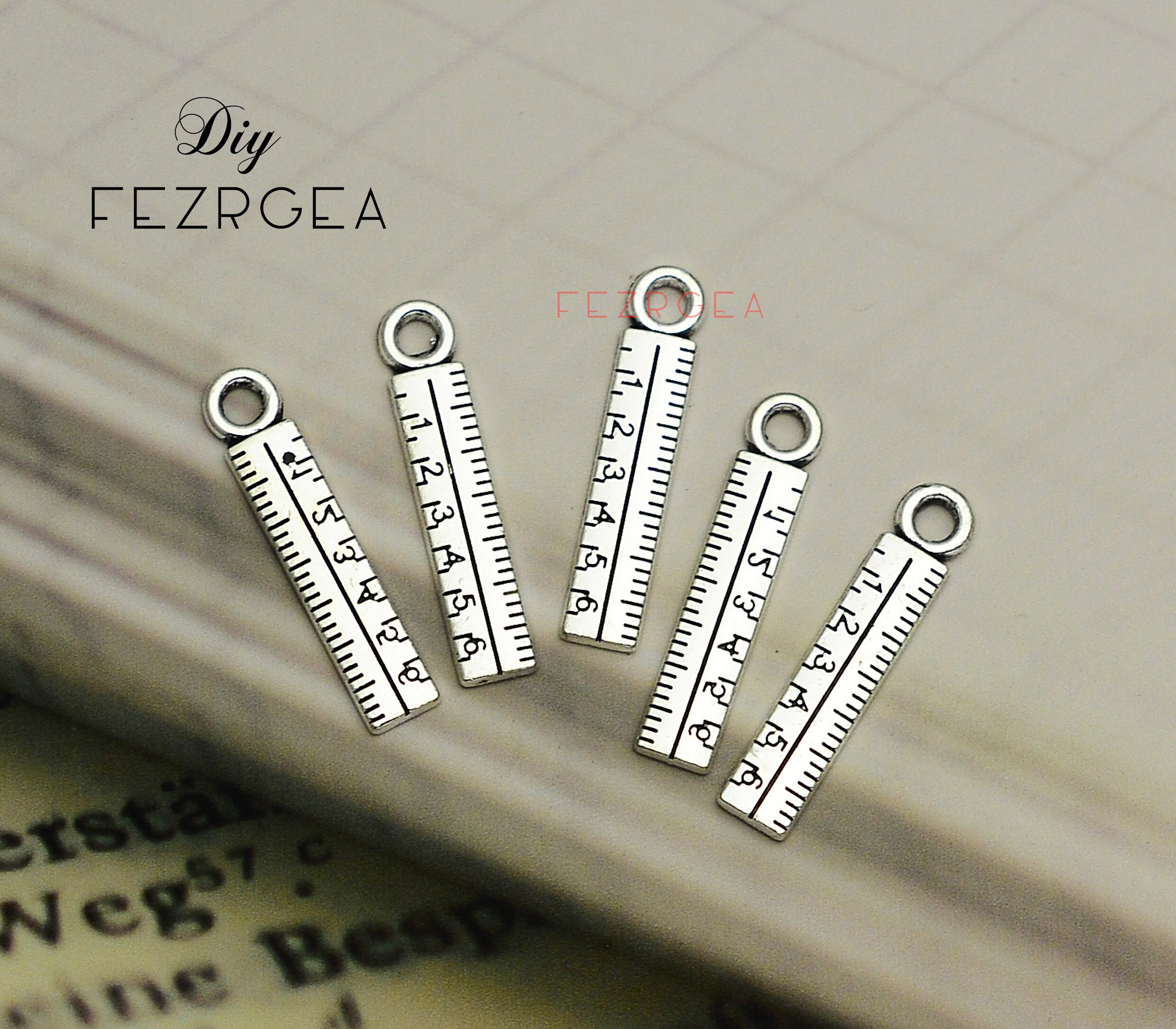 30PCS24x5mm Antique silver Measuring Tape charms.Ruler | Etsy