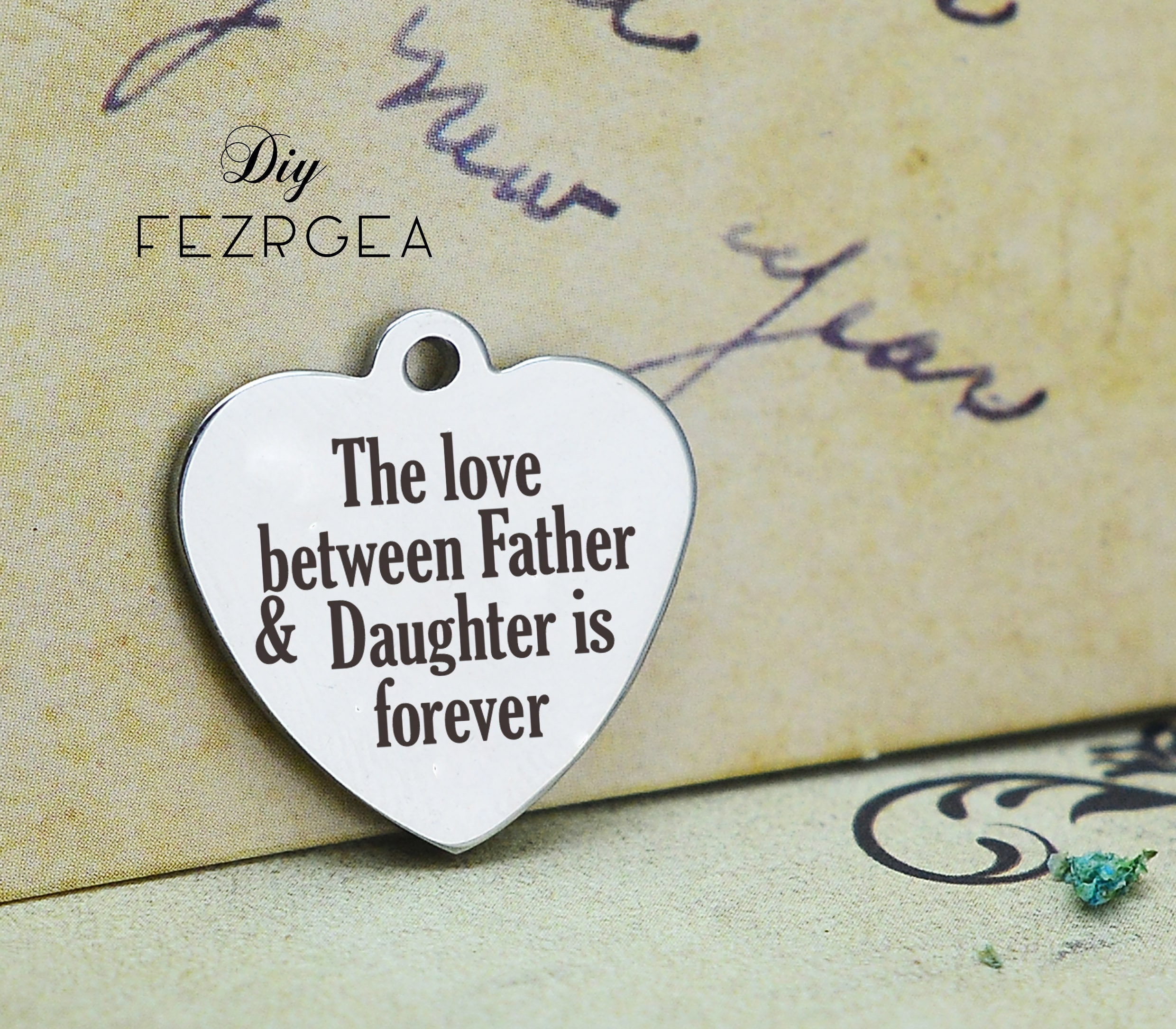 Love between father and daughter is forever Stainless Steel | Etsy