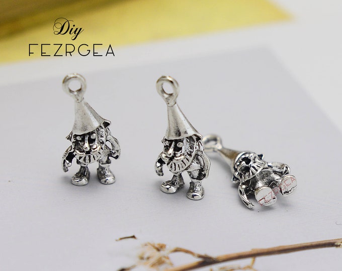 Dwarf Sterling Silver Pendant, Dwarf Charm or Pendant, 3D Dwarf Jewelry ...
