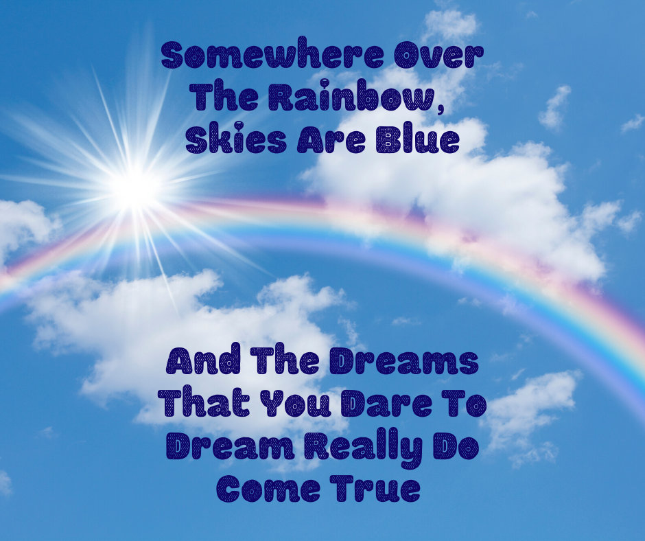 Somewhere Over the Rainbow Printable - Etsy