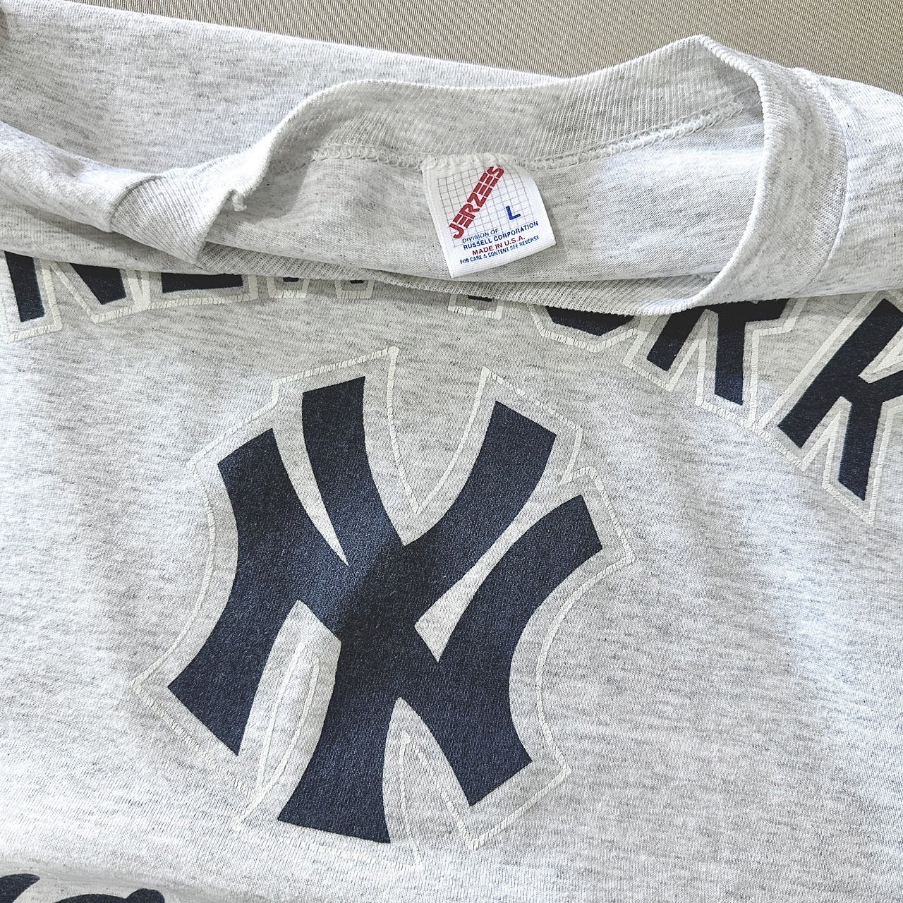 90s New York Yankees MLB T-shirt/ L - Etsy