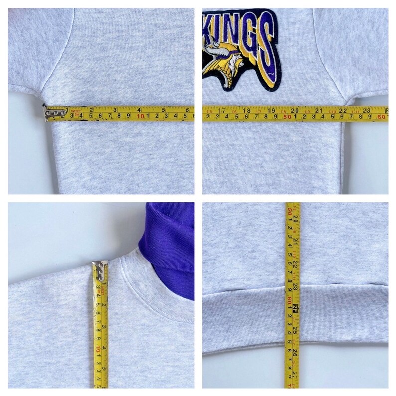 90s Minnesota Vikings NFL Turtleneck Sweatshirt/ M - Etsy