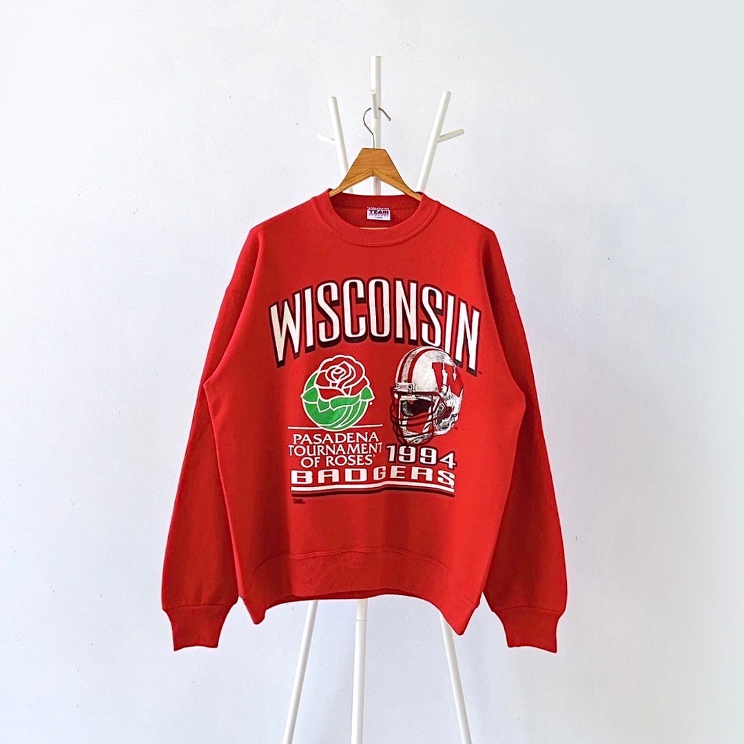 90s Wisconsin Badgers UW Sweatshirt/ L - Etsy UK