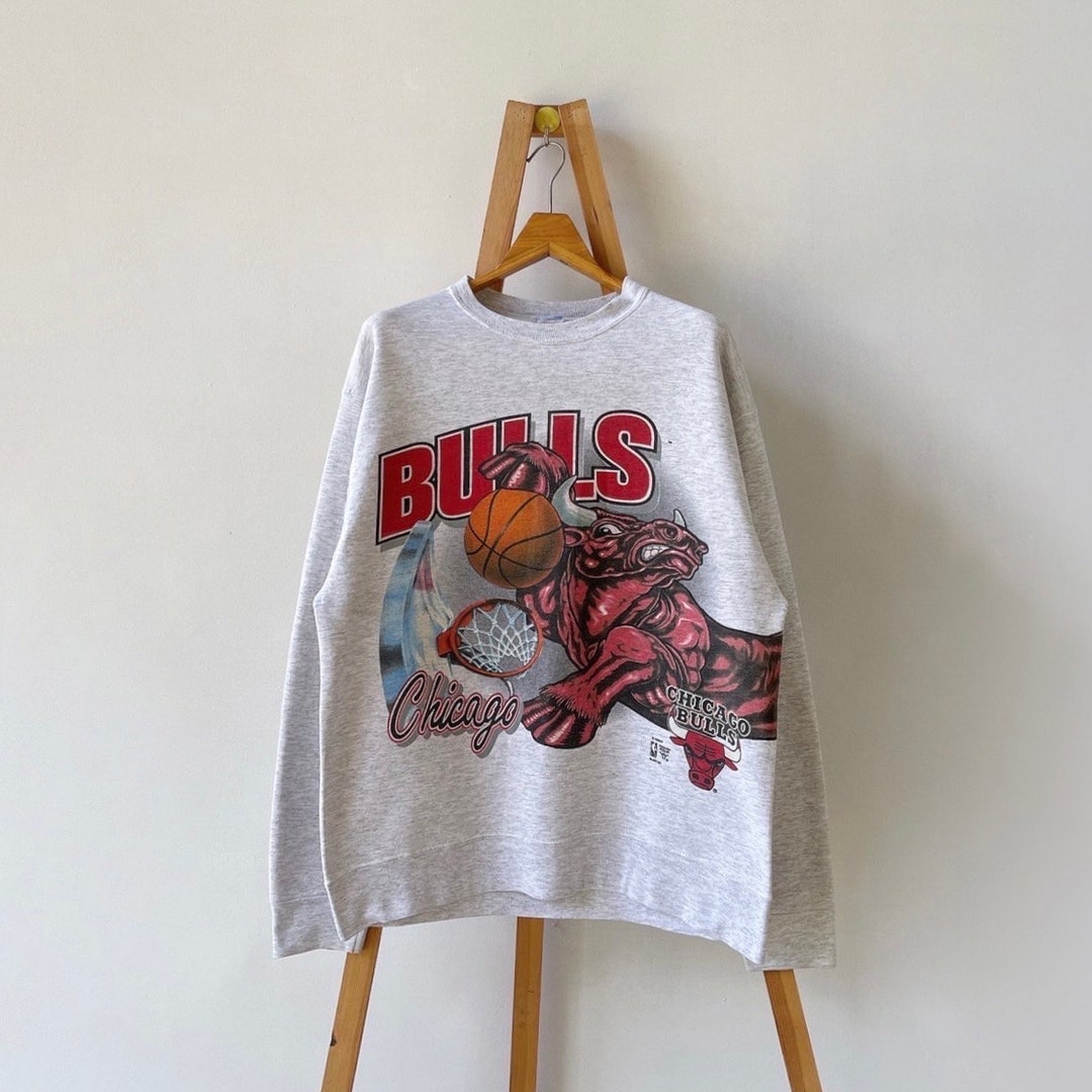 90s Chicago Bulls NBA Sweatshirt/ L - Etsy