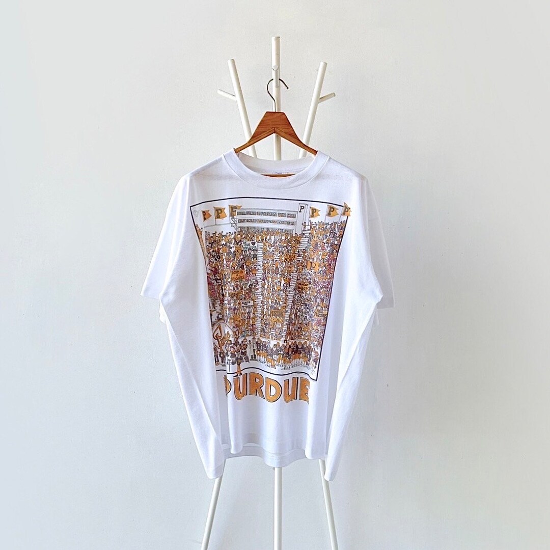 90s Purdue University Boilers T-shirt/ L - Etsy