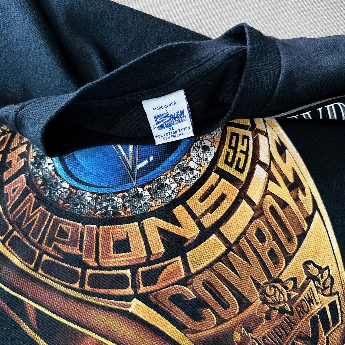 90s Dallas Cowboys NFL Championship Ring T-shirt/ XL - Etsy