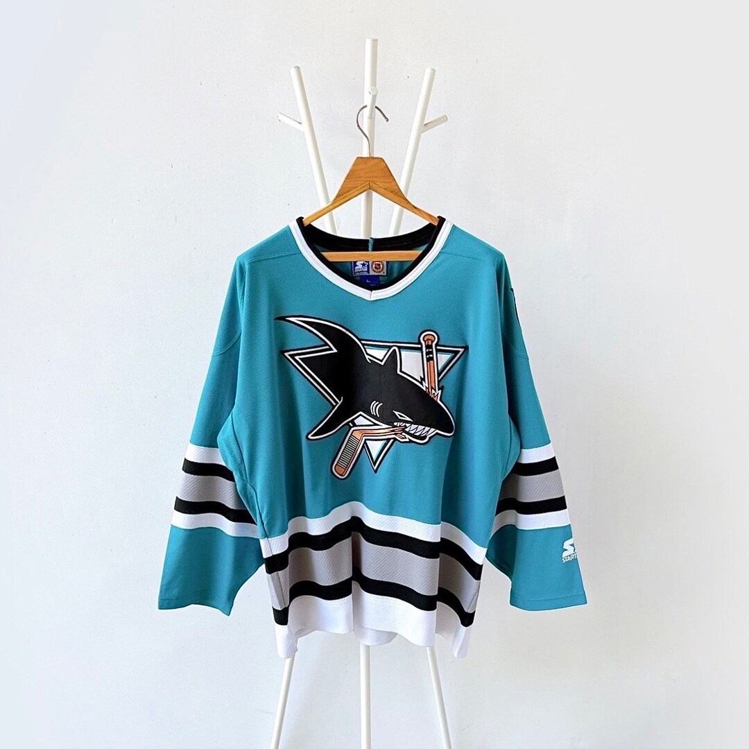 90s San Jose Sharks NHL Jersey/ L - Etsy