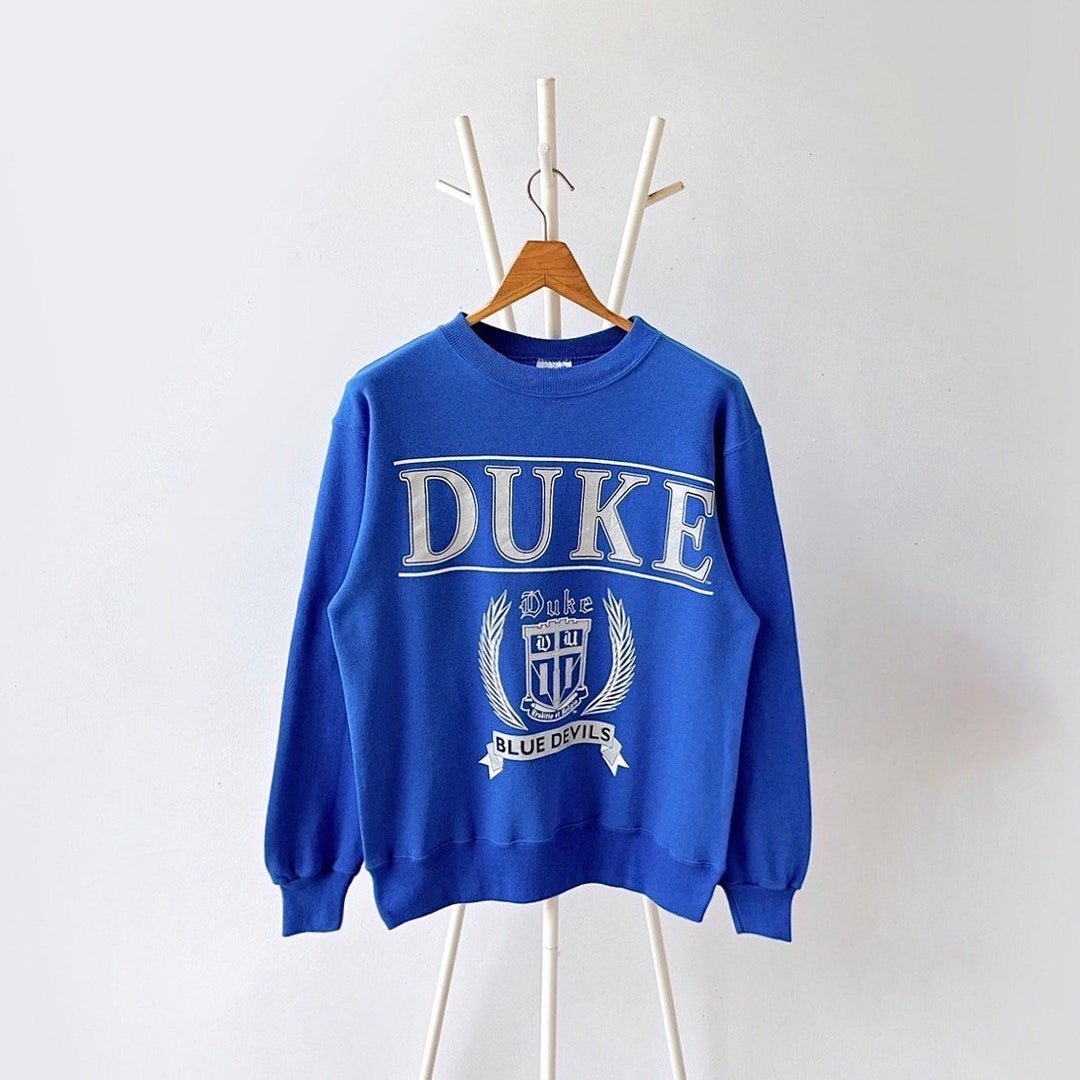 90s Duke University Blue Devils Sweatshirt/ M - Etsy