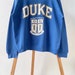 90s Duke University Blue Devils Sweatshirt/ L - Etsy
