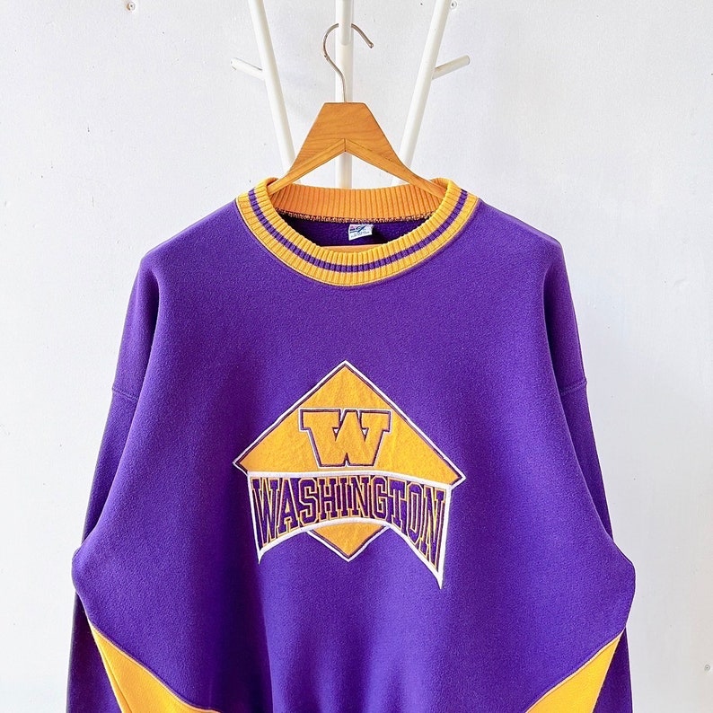 90s University of Washington Huskies Sweatshirt/ XL - Etsy