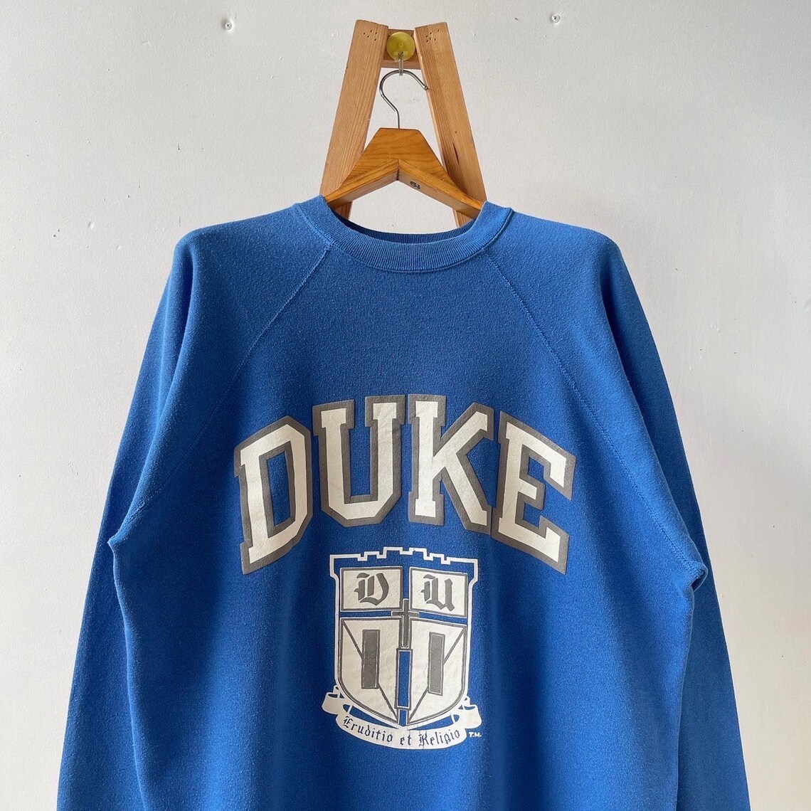 90s Duke University Blue Devils Sweatshirt/ L - Etsy