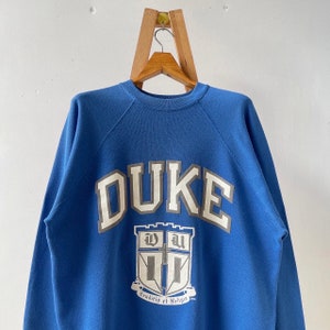 90s Duke University Blue Devils Sweatshirt/ L - Etsy