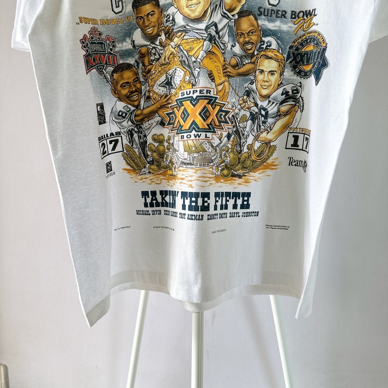 90s Dallas Cowboys NFL Caricatures T-shirt/ L - Etsy