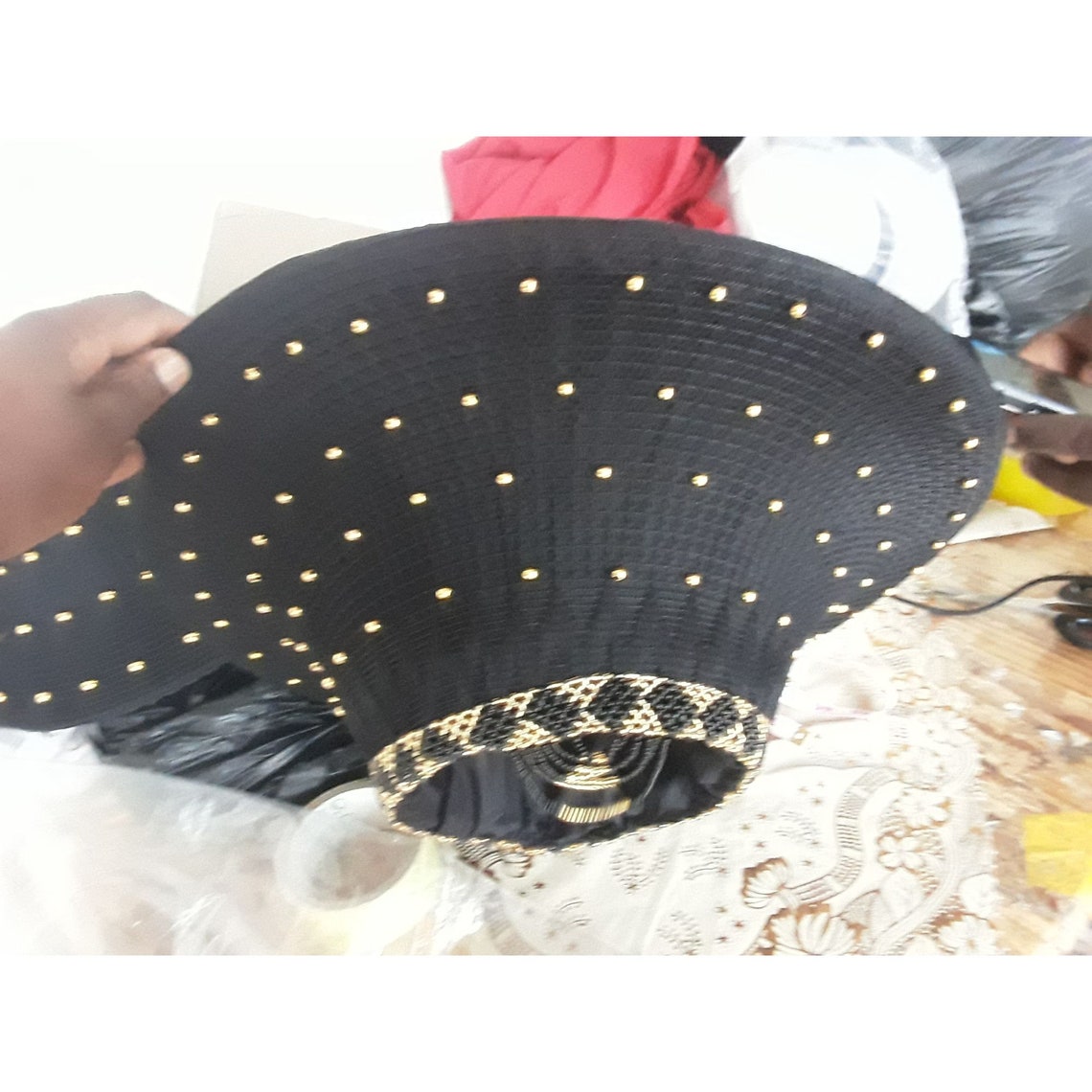 Black and Gold Zulu Hati Large Zulu Hat african Hat - Etsy