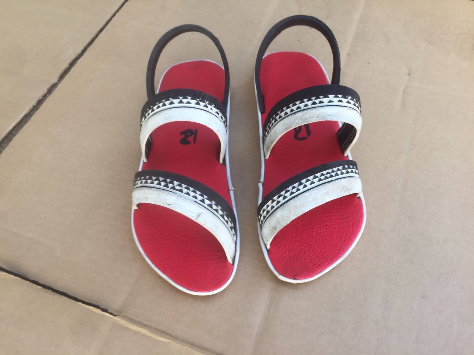 Zulu Rubber Sandals African Shoes Summer Slides Slip On's Traditional ...