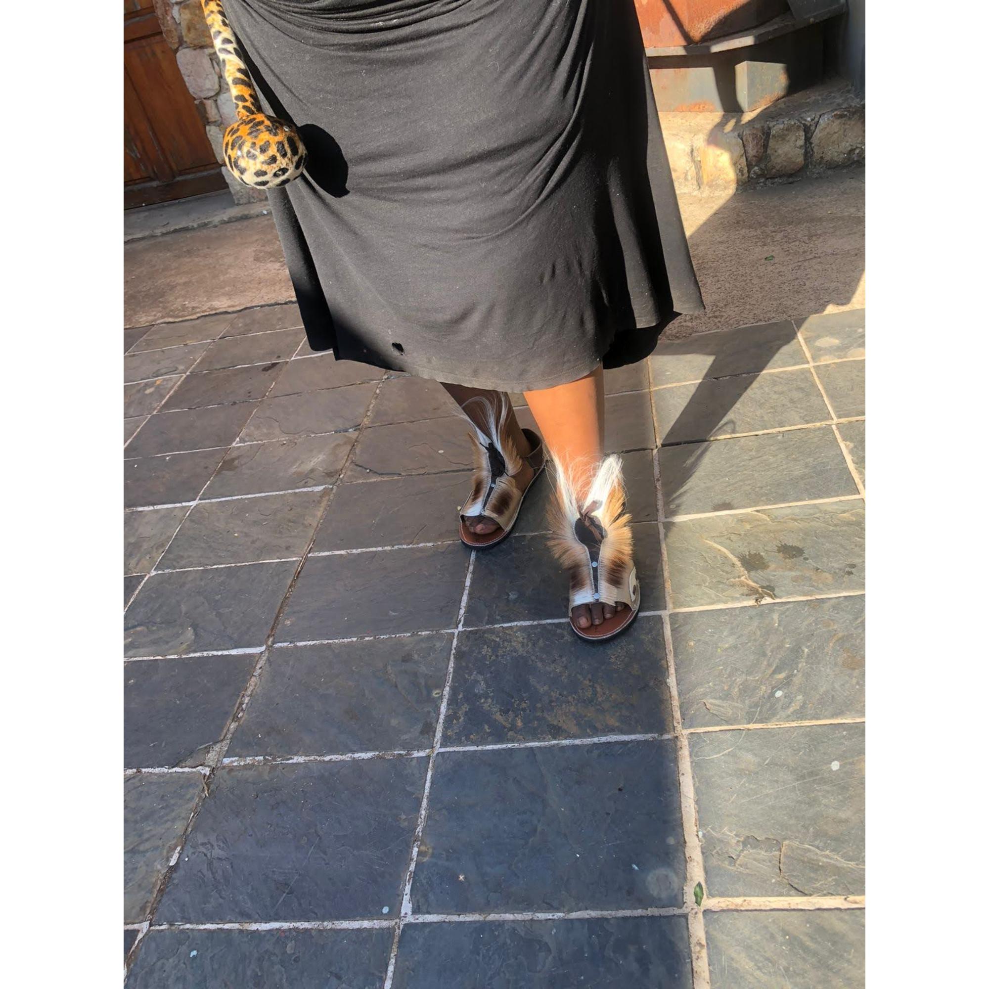 Authentic Zulu Imbadada Sandals Made From Genuine Springbok Hide and ...