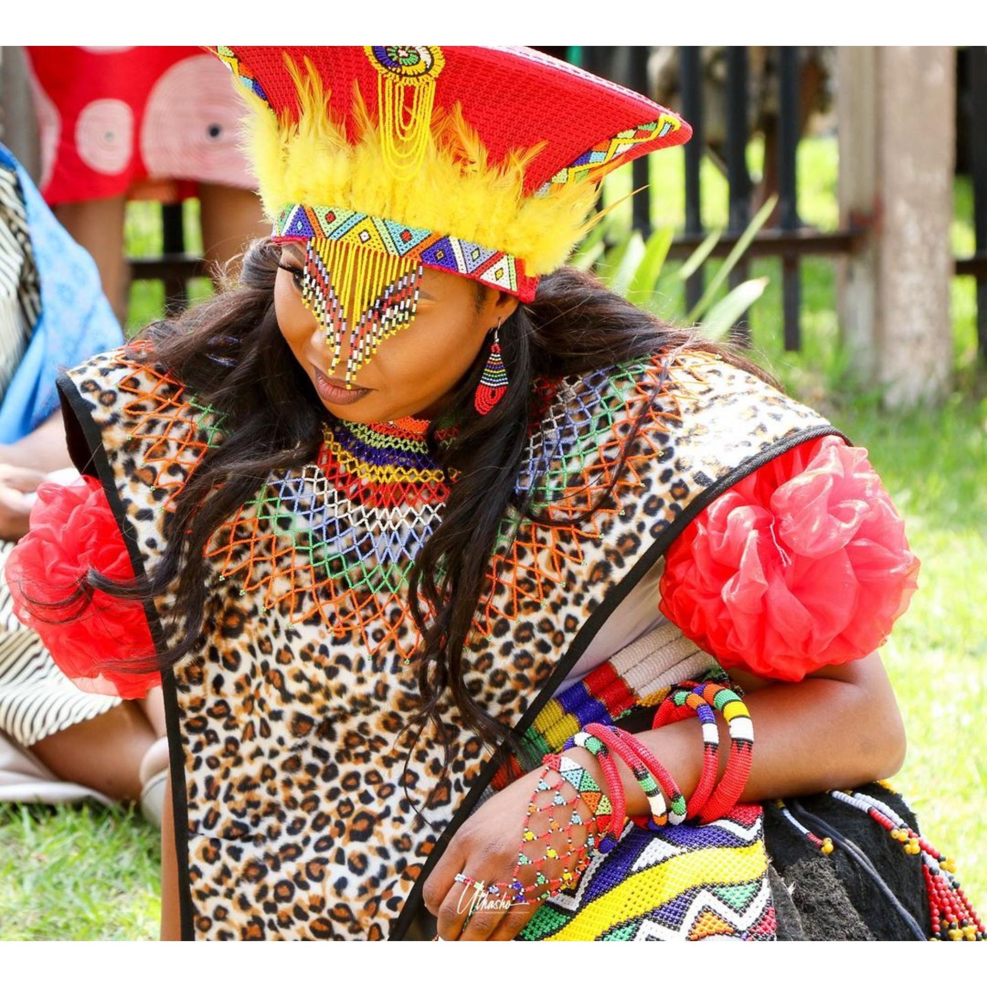Red Zulu Hat African Hat large Zulu Hat L Isicholo - Etsy