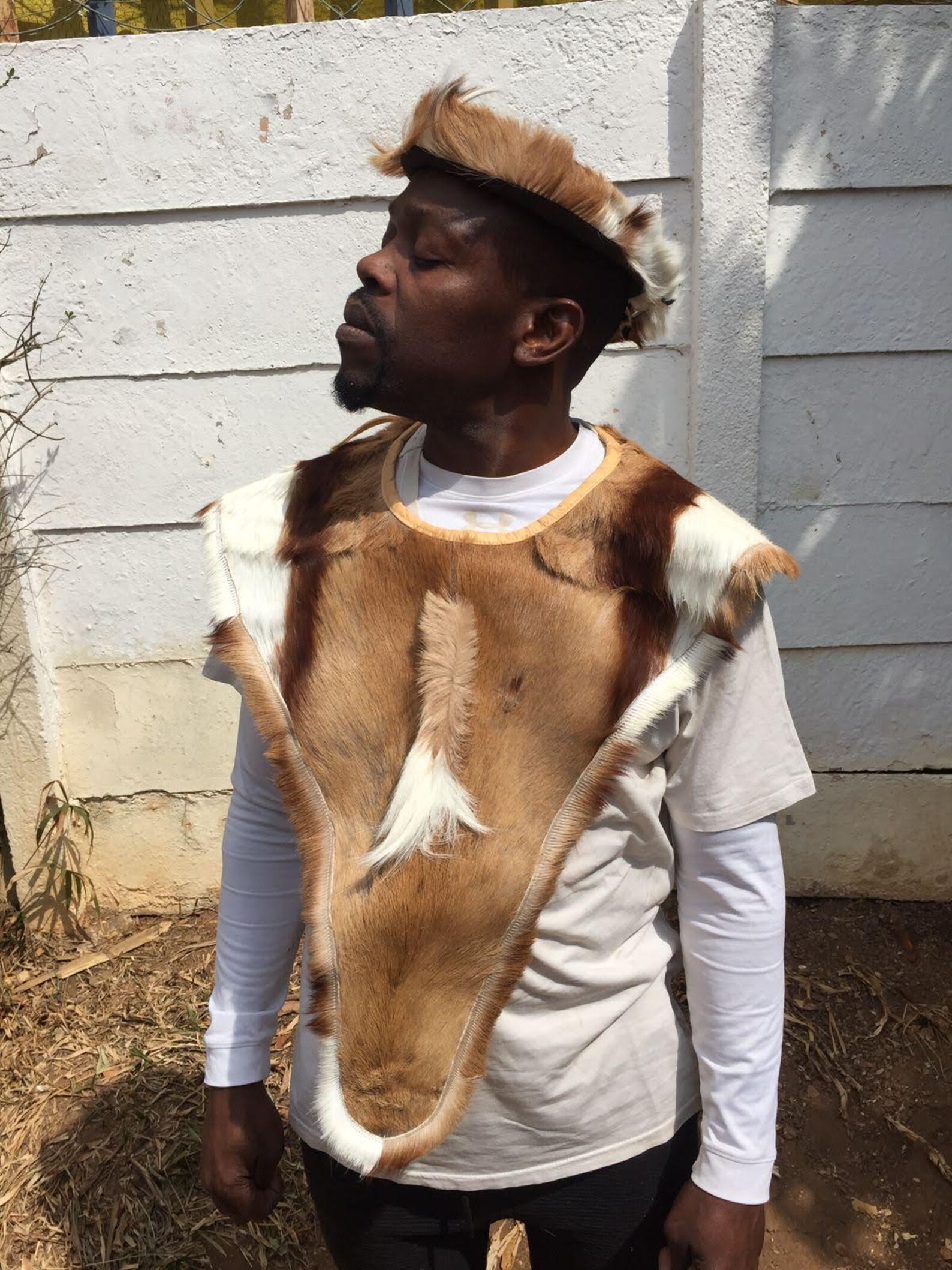 Zulu Royalty Chestguard and Umqhele Headband Set – 100% Authentic ...