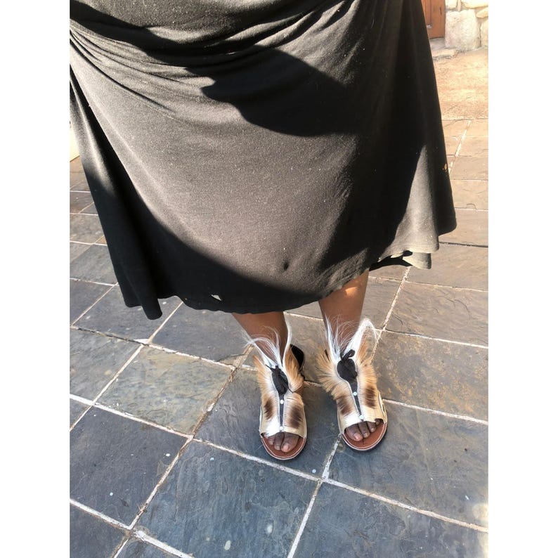 Authentic Zulu Imbadada Sandals Made From Genuine Springbok Hide and ...