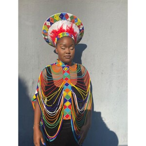 Large Zulu Hat | African Hat | Isicholo | African Bucket Hat | White ...