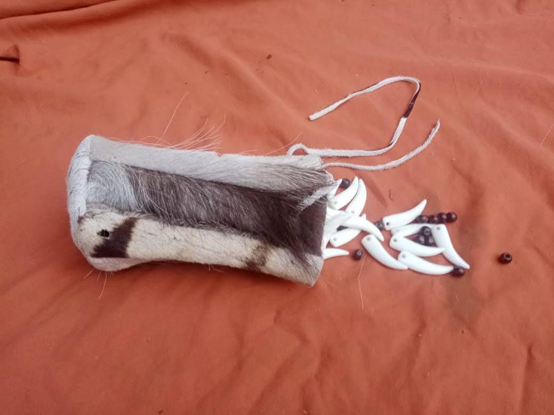 Traditional Sangoma Diviners Small Animal Skin Bag - Etsy