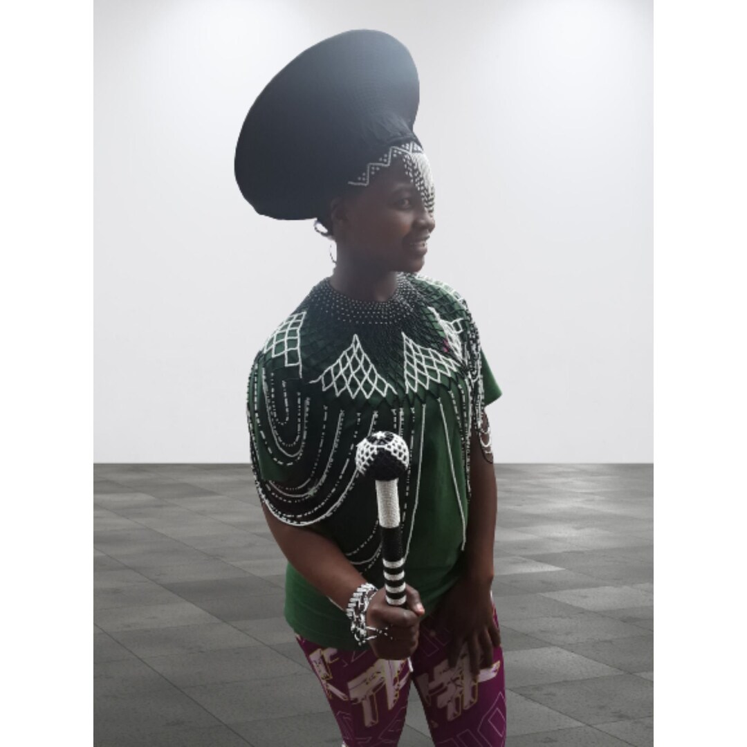 5 in 1 Large Zulu Hat| African Hat| Isicholo| African Bucket Hat |black ...