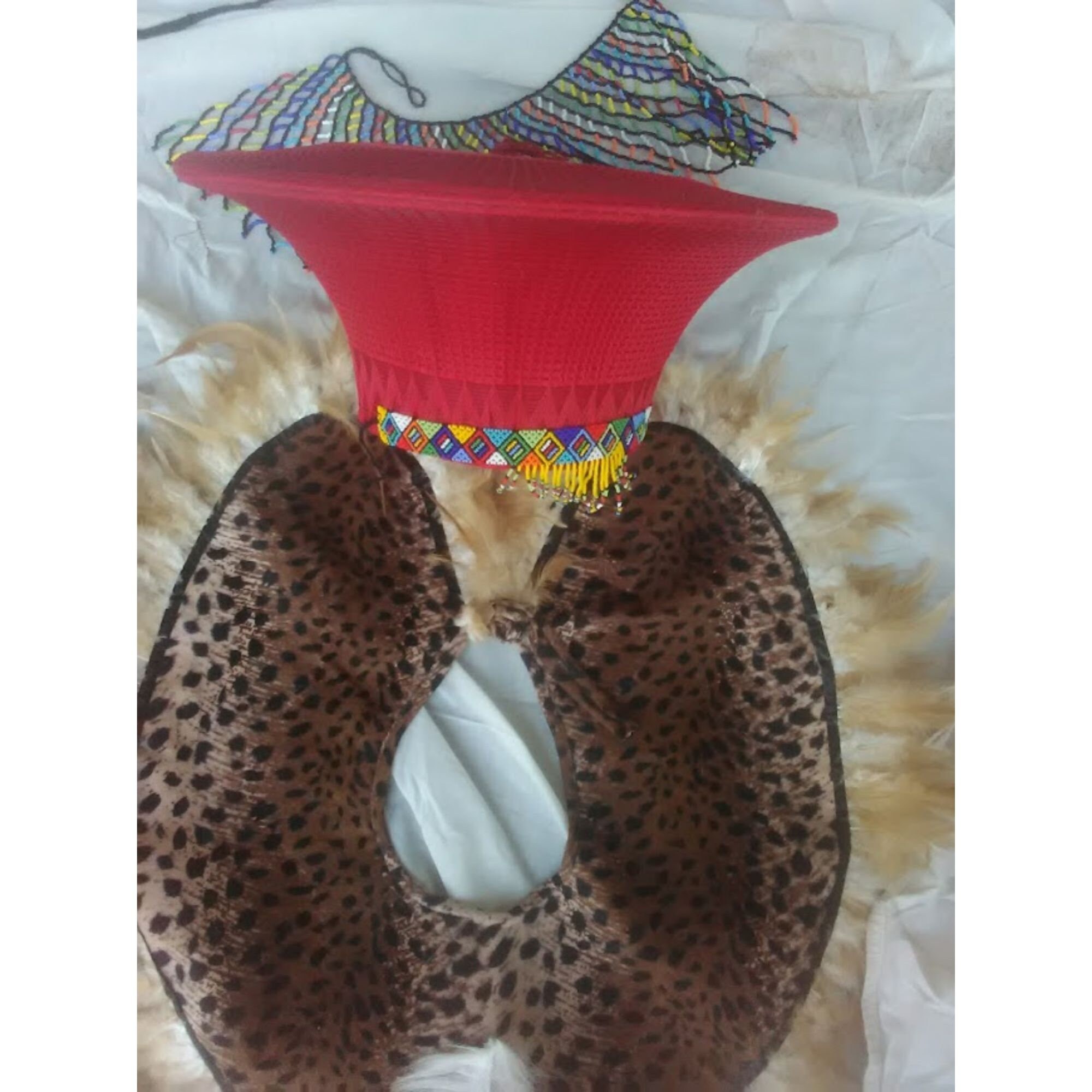 6-in-1 Zulu Traditional Set – Isipango Chest Guard, Beaded Necklace ...
