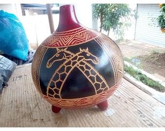 Carved Calabash Art - Etsy