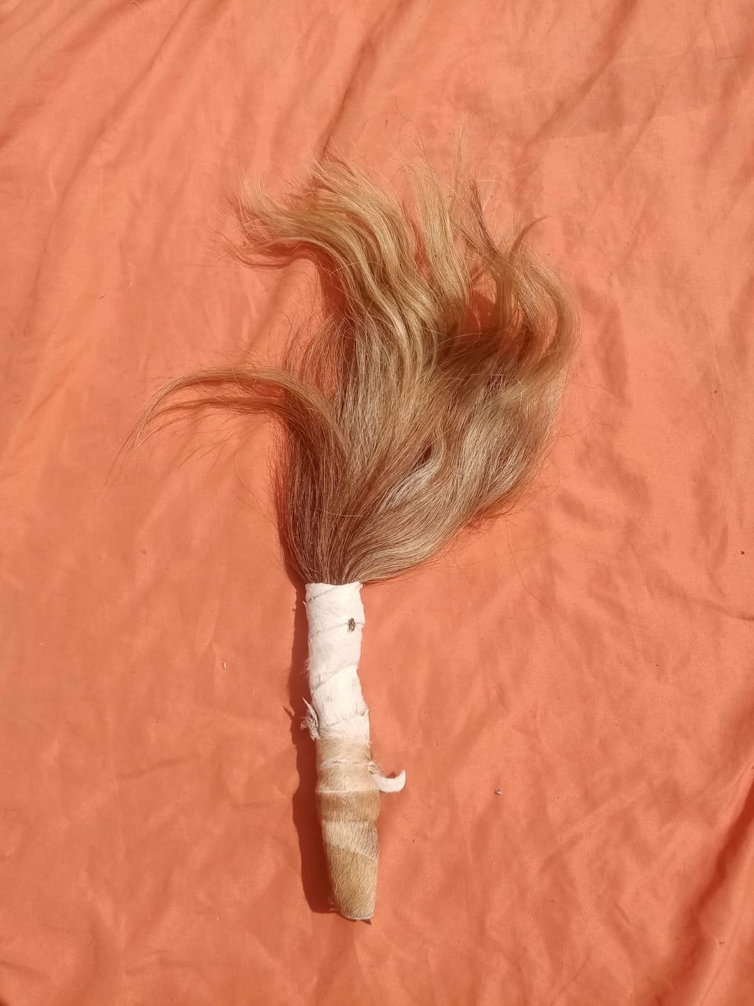 100% Zulu African Cowtail Trukere Broom and Brown Fly Whisk – Authentic ...