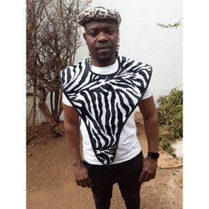 Black and White Zulu Mbata Umqhele Zulu Ceremony Wedding Attire for ...